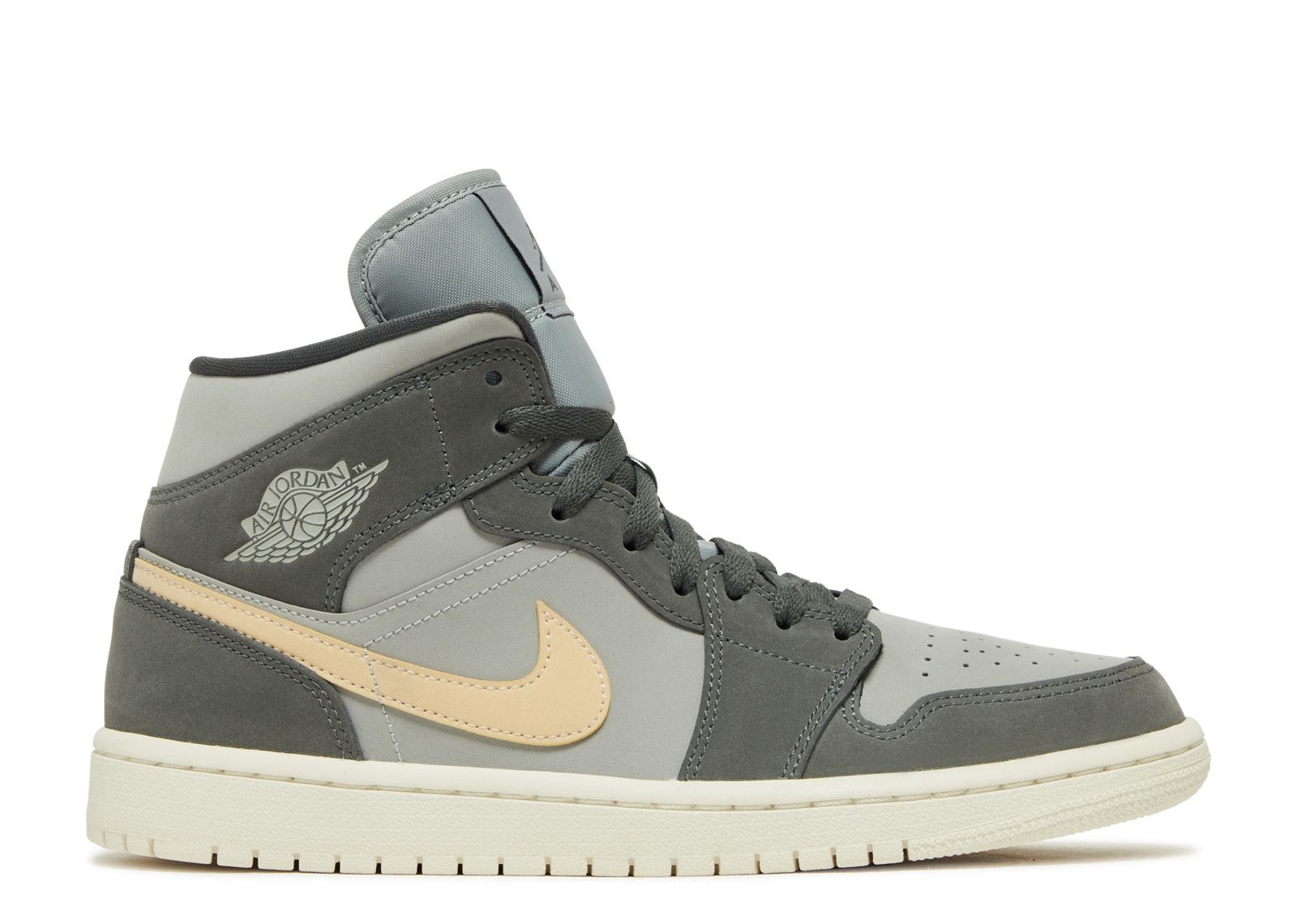 Wmns Air Jordan 1 Mid 'Iron Grey Onyx' - Air Jordan - BQ6472 020 - iron ...