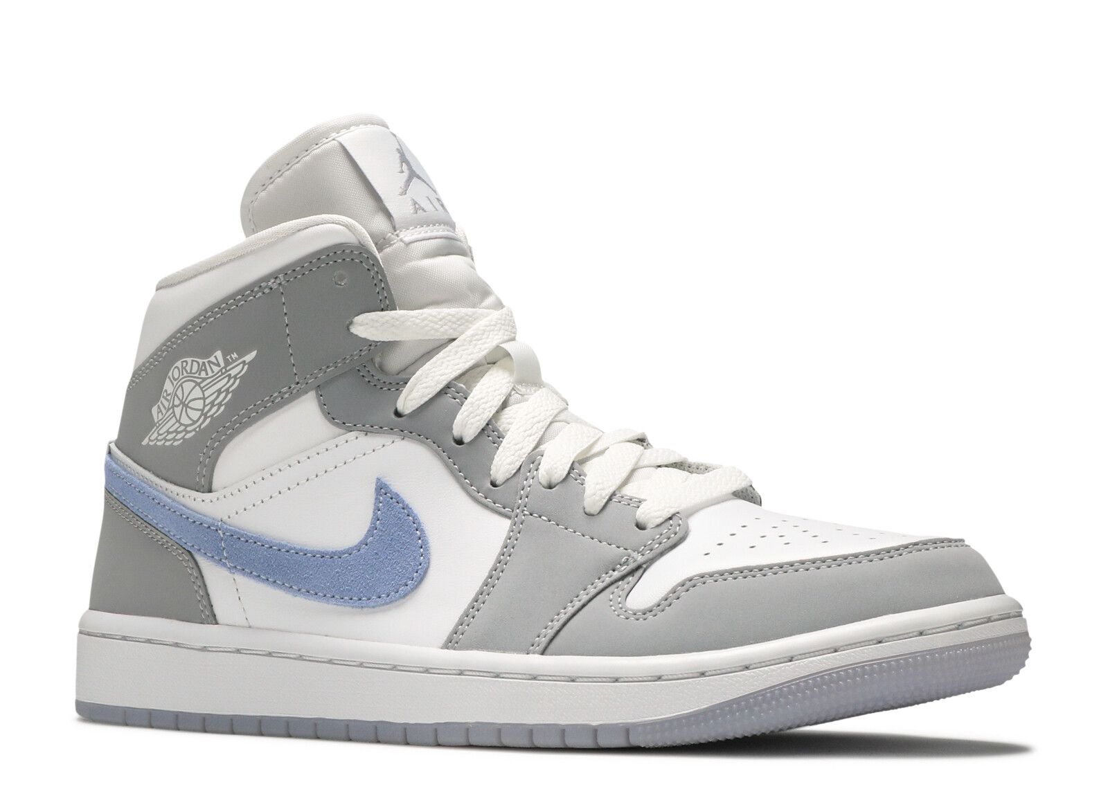 Wmns Air Jordan 1 Mid 'Wolf Grey Aluminum' - Air Jordan - BQ6472 105 ...