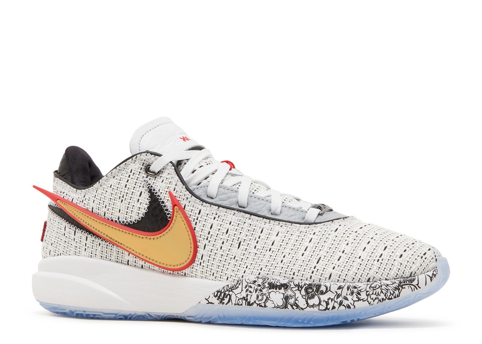 LeBron 20 'The Debut' - Nike - DJ5423 100 - white/metallic gold/black ...