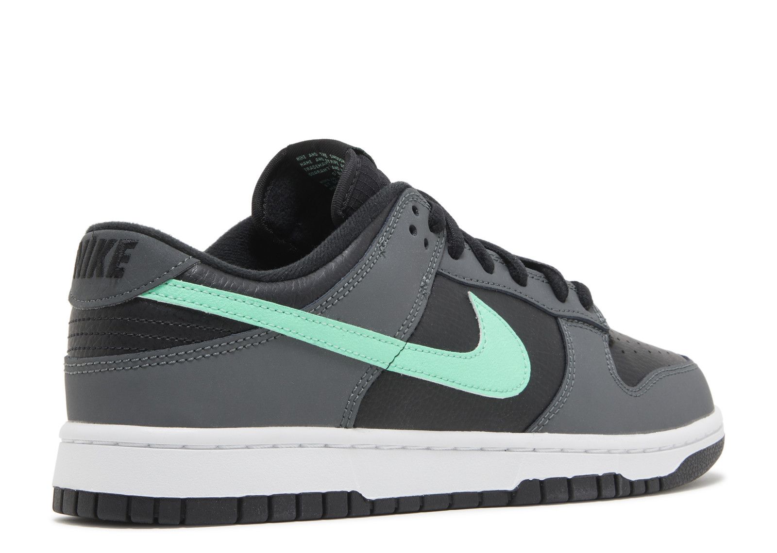 Dunk Low 'Black Green Glow' - Nike - FB3359 001 - black/dark grey/green ...