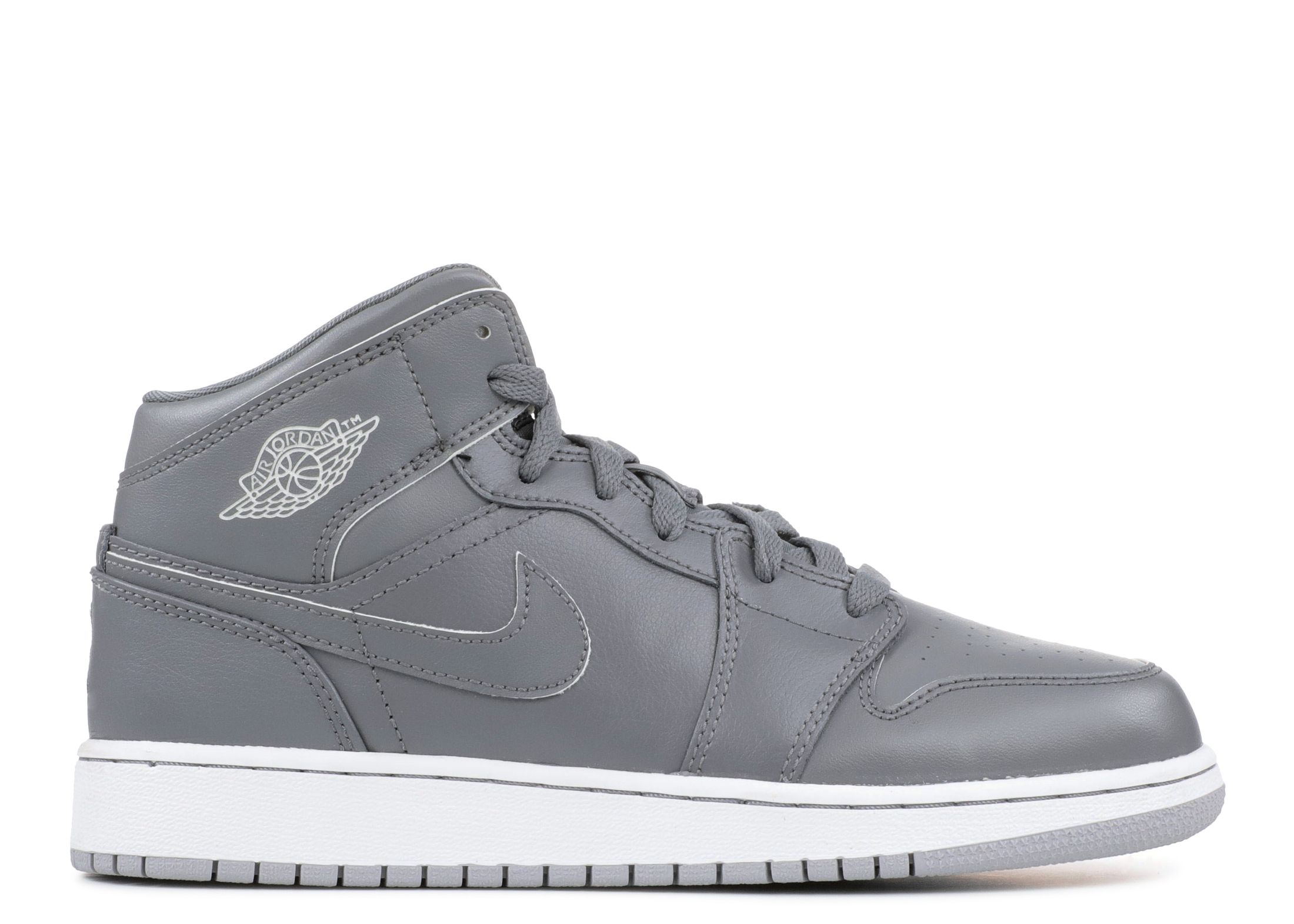 Air Jordan 1 Retro Mid GS 'Cool Grey Wolf Grey' - Air Jordan - 554725 ...