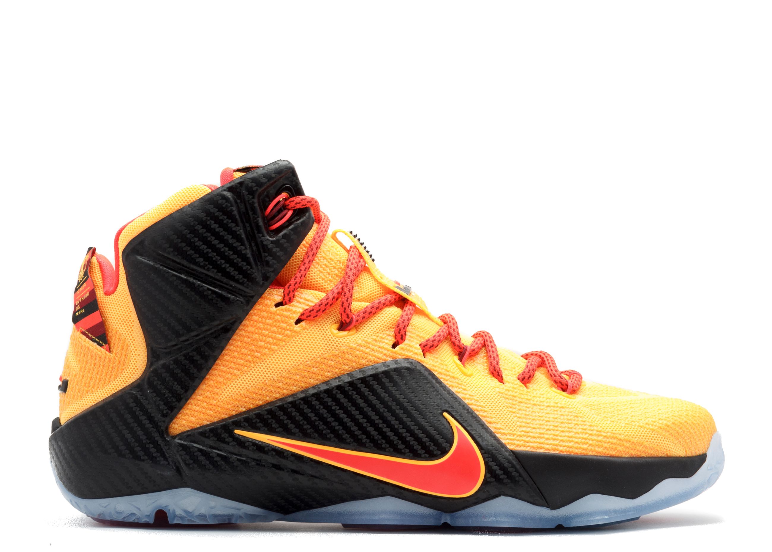 LeBron 12 'CLE' - Nike - 684593 830 - laser orange/green glow-black ...