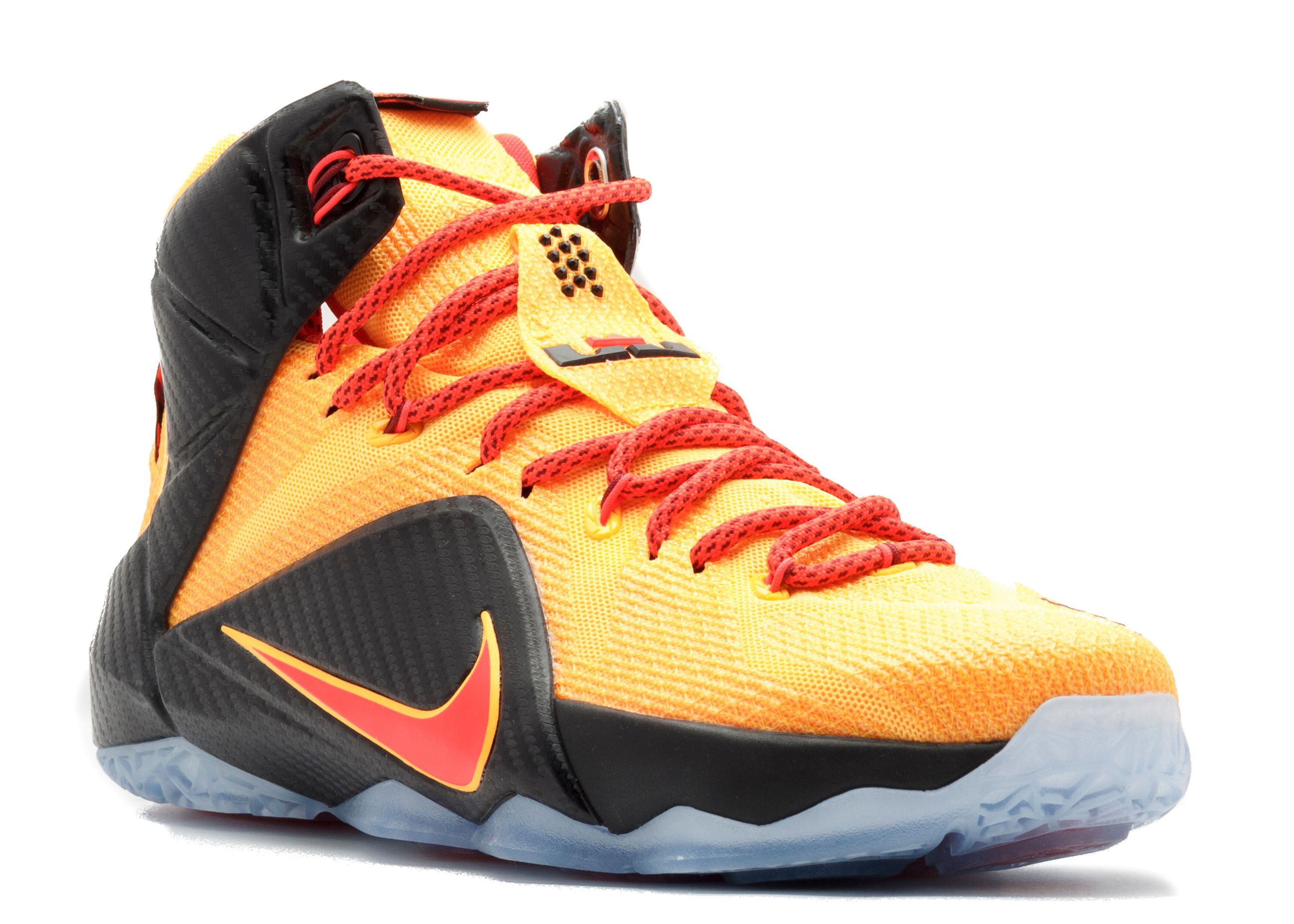 LeBron 12 'CLE' - Nike - 684593 830 - laser orange/green glow-black ...