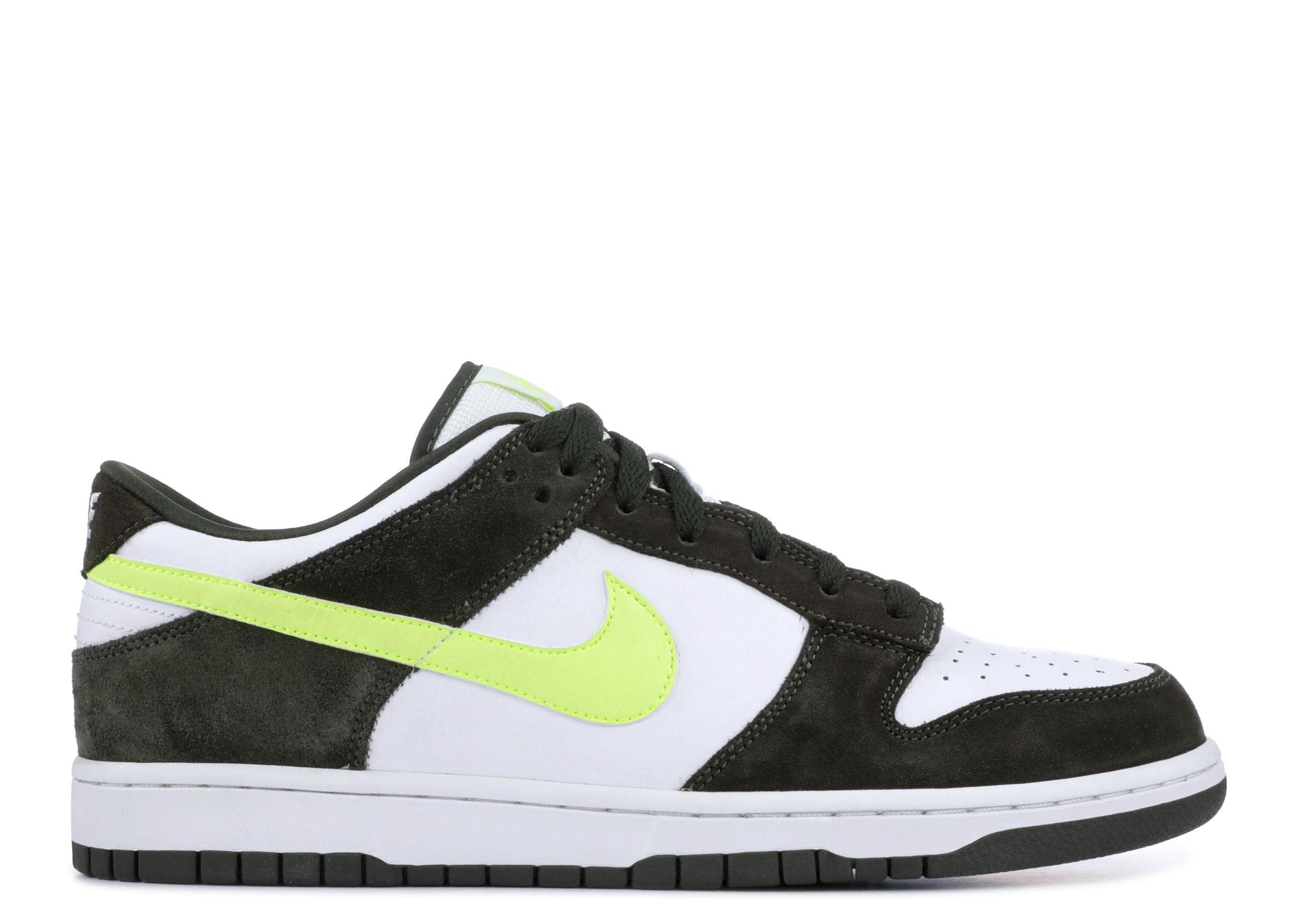 Dunk Low 'Black White Volt' - Nike - 314142 172 - white/volt-dark army ...