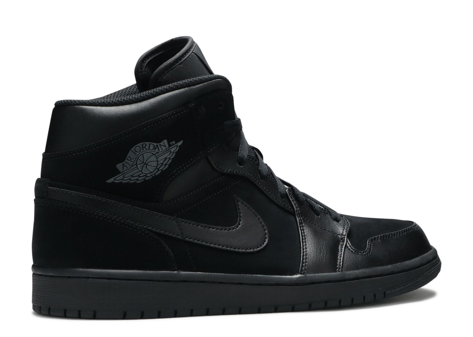 Air Jordan 1 Mid 'Black' - Air Jordan - 554724 050 - black/dark grey ...