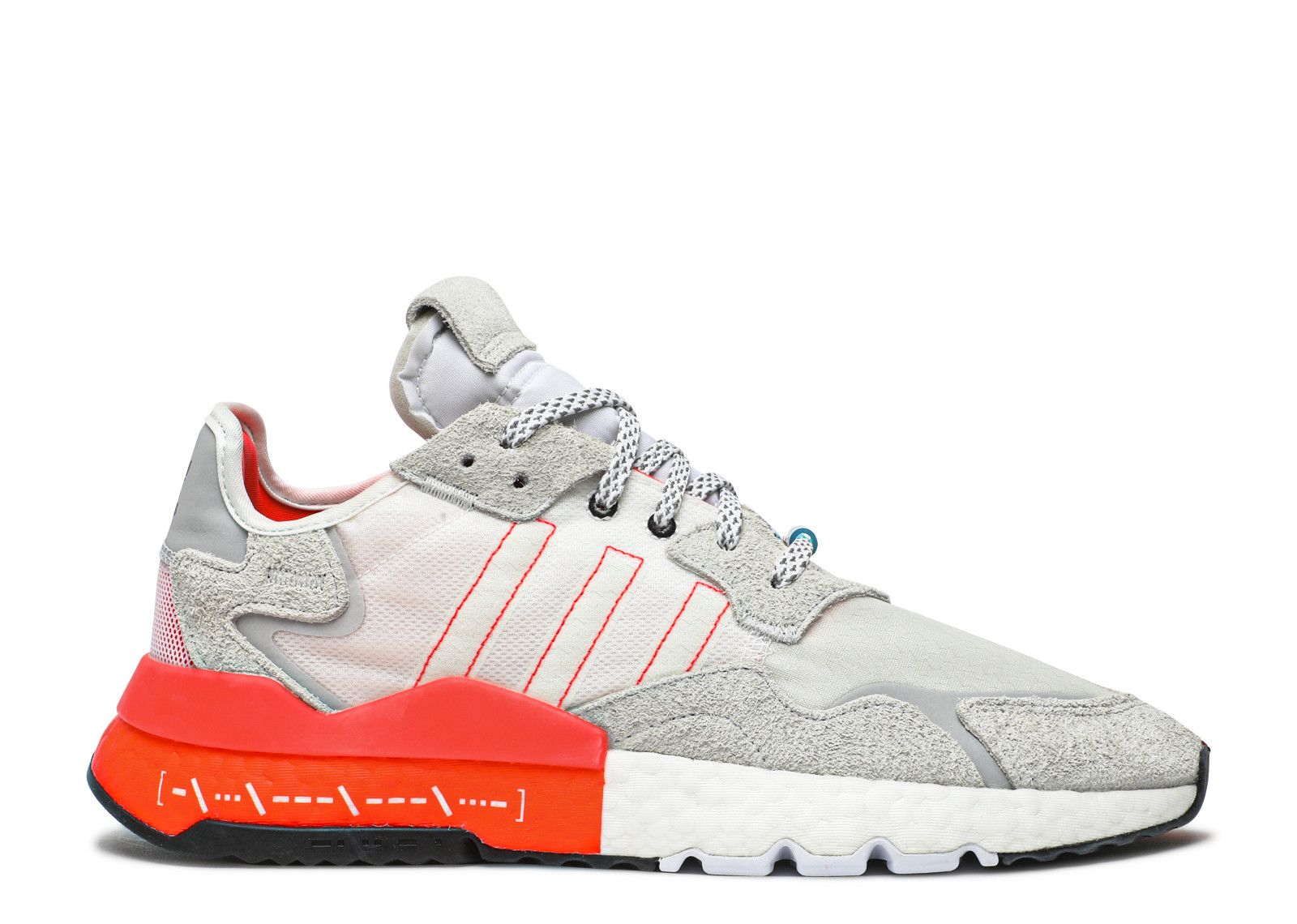 Nite Jogger 'Morse Code' - Adidas - EH0249 - white/solar red | Flight Club