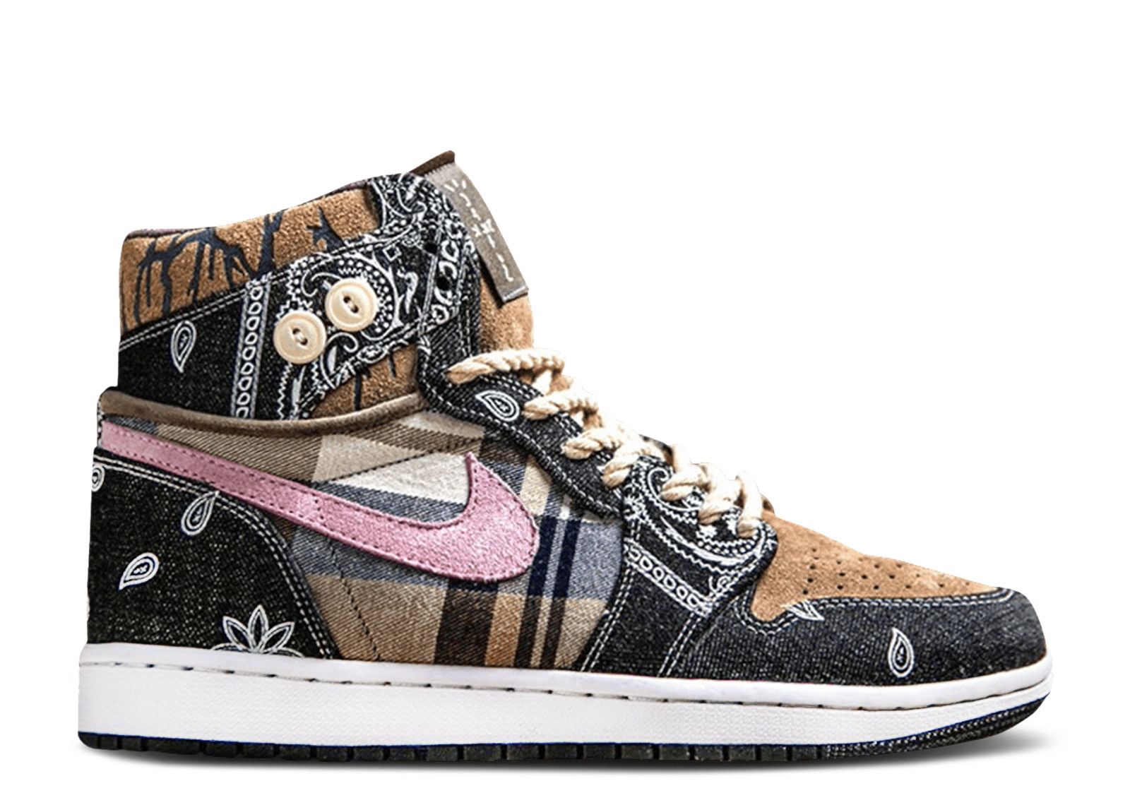 BespokeIND X Air Jordan 1 High 'Travis Scott Bandana' Custom - Air ...