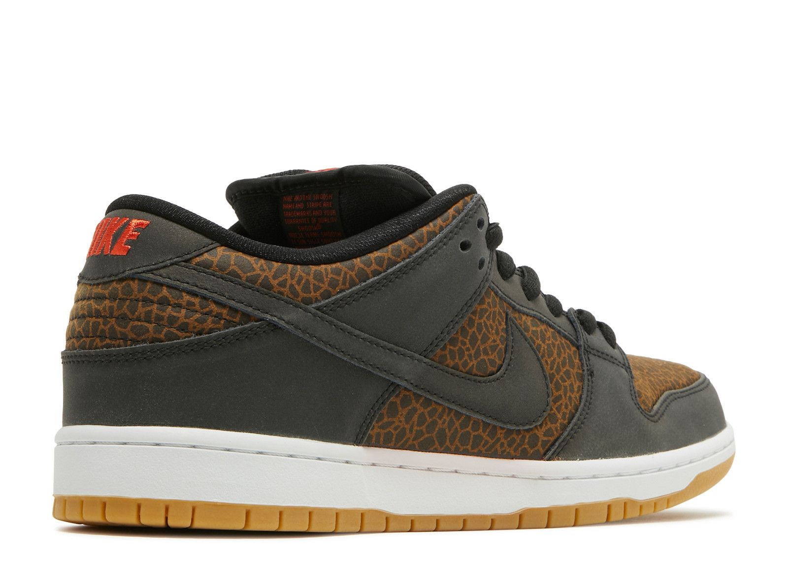 Dunk Low Premium SB 'Giraffe' - Nike - 313170 018 - black/ black/ team ...