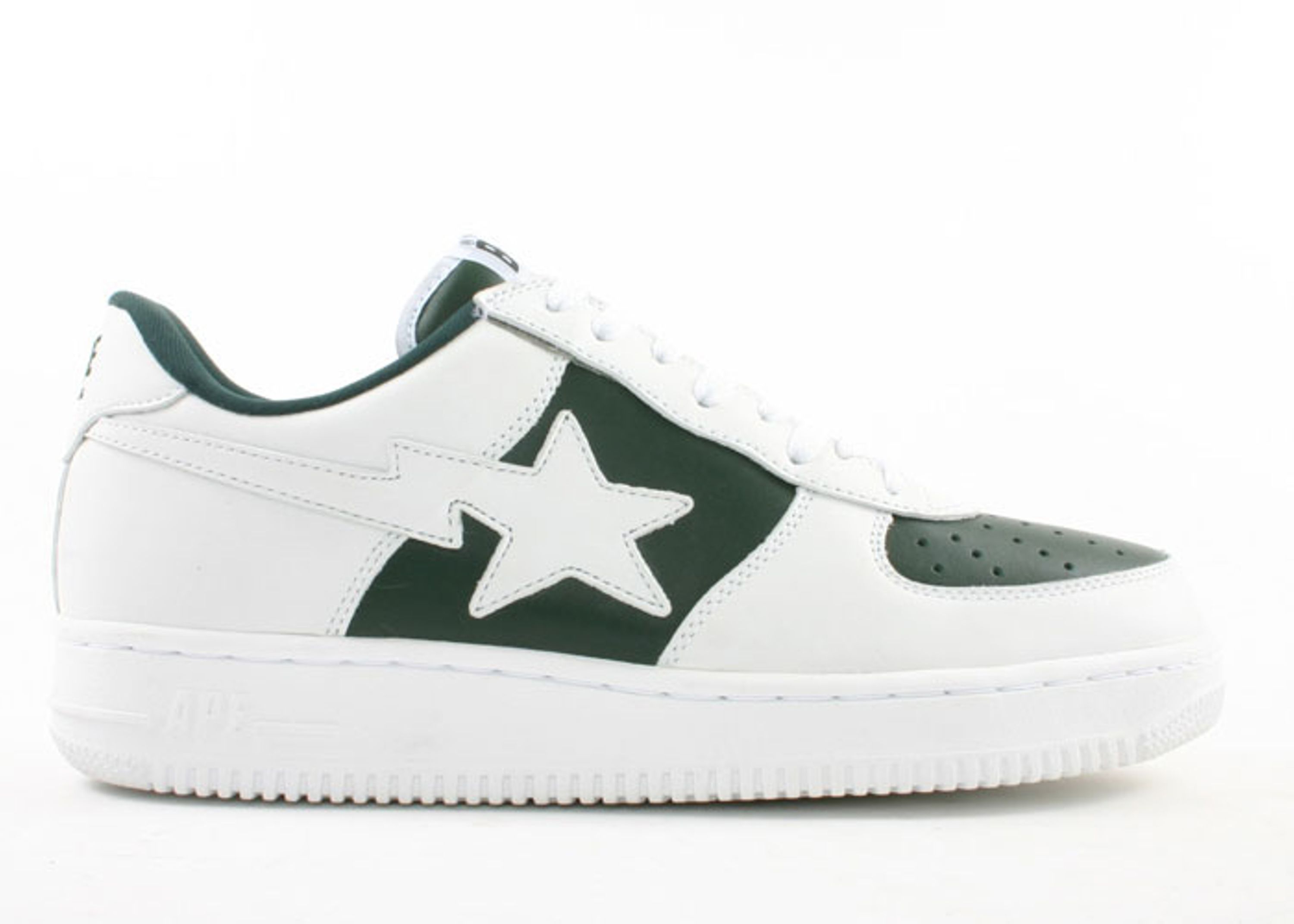 Bapesta FS 001 Low 'White Olive Drab' - BAPE - 396 - white/olive drab ...