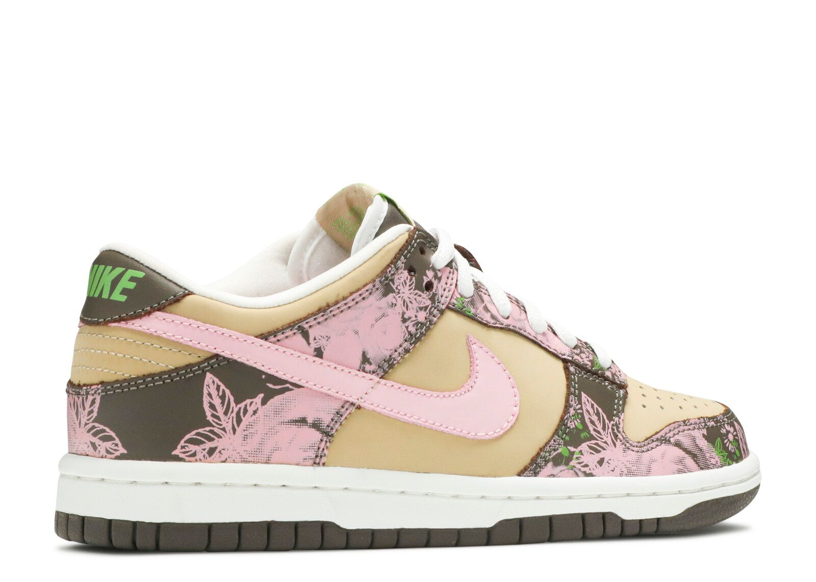 Dunk Low GS 'Floral' - Nike - 309601 262 - linen/perfect pink/ironstone ...