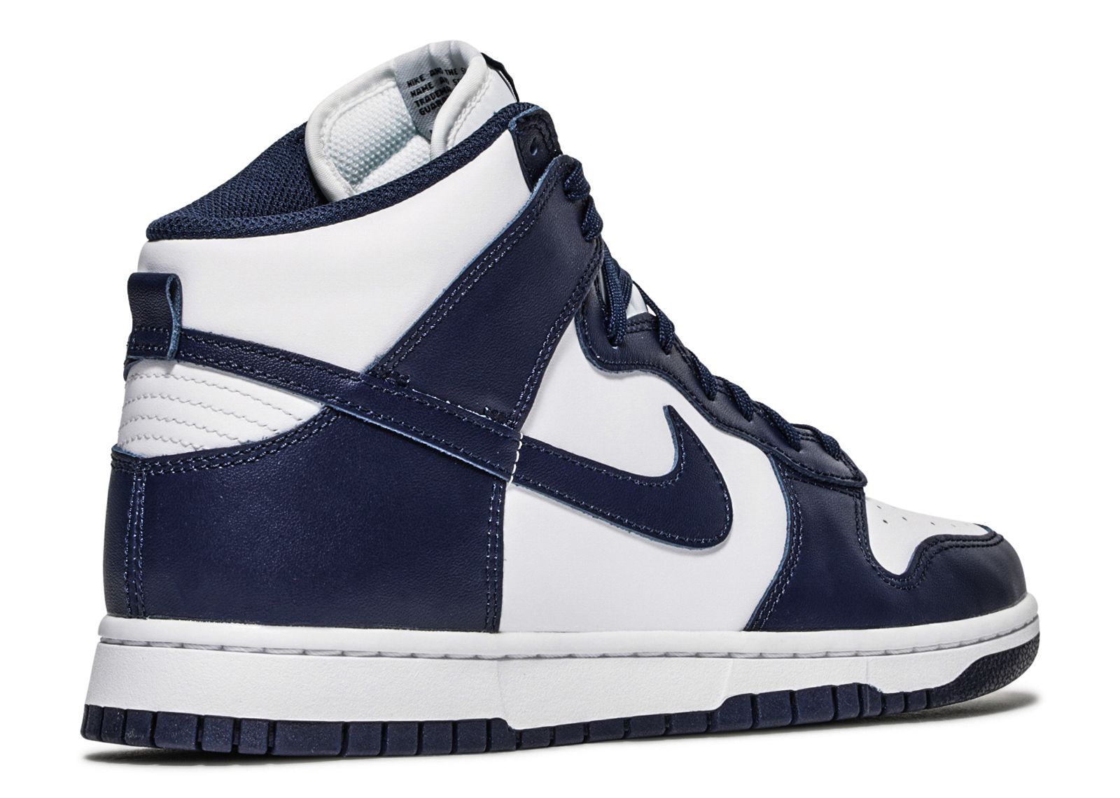 Dunk High 'Midnight Navy' - Nike - DD1399 104 - white/midnight navy ...