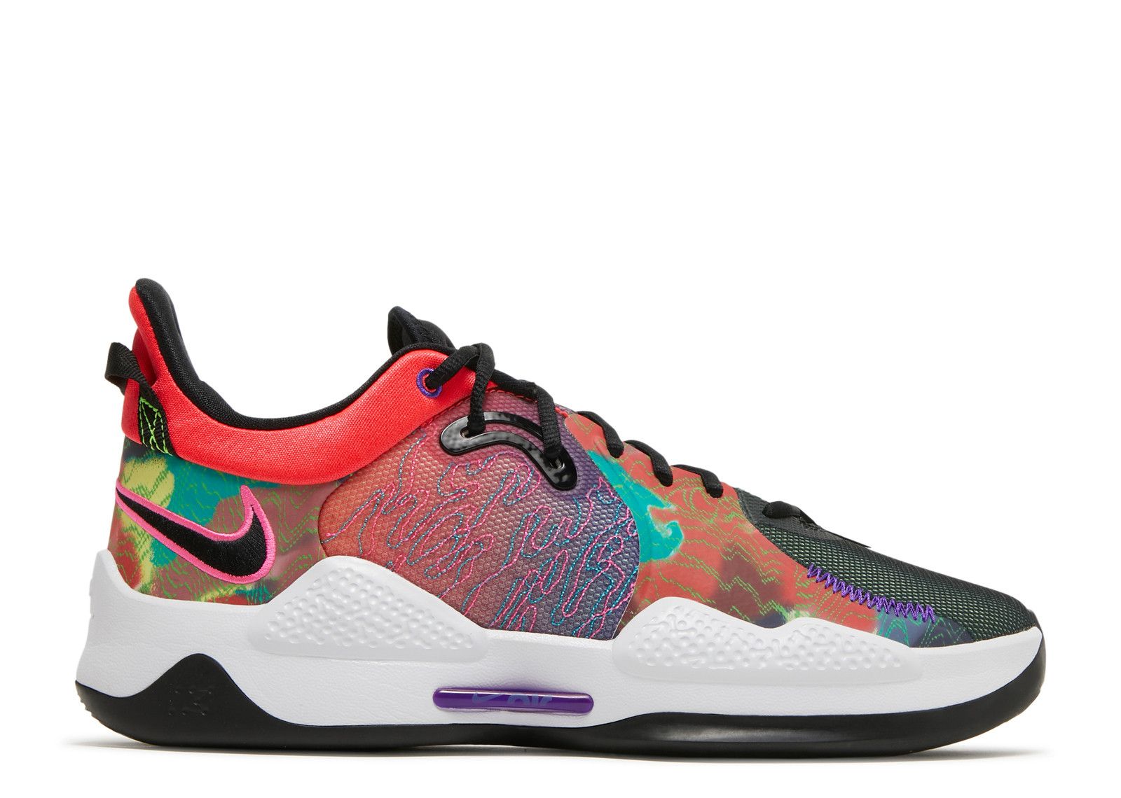 PG 5 EP 'Multi Color' - Nike - CW3146 600 - bright crimson/fierce ...