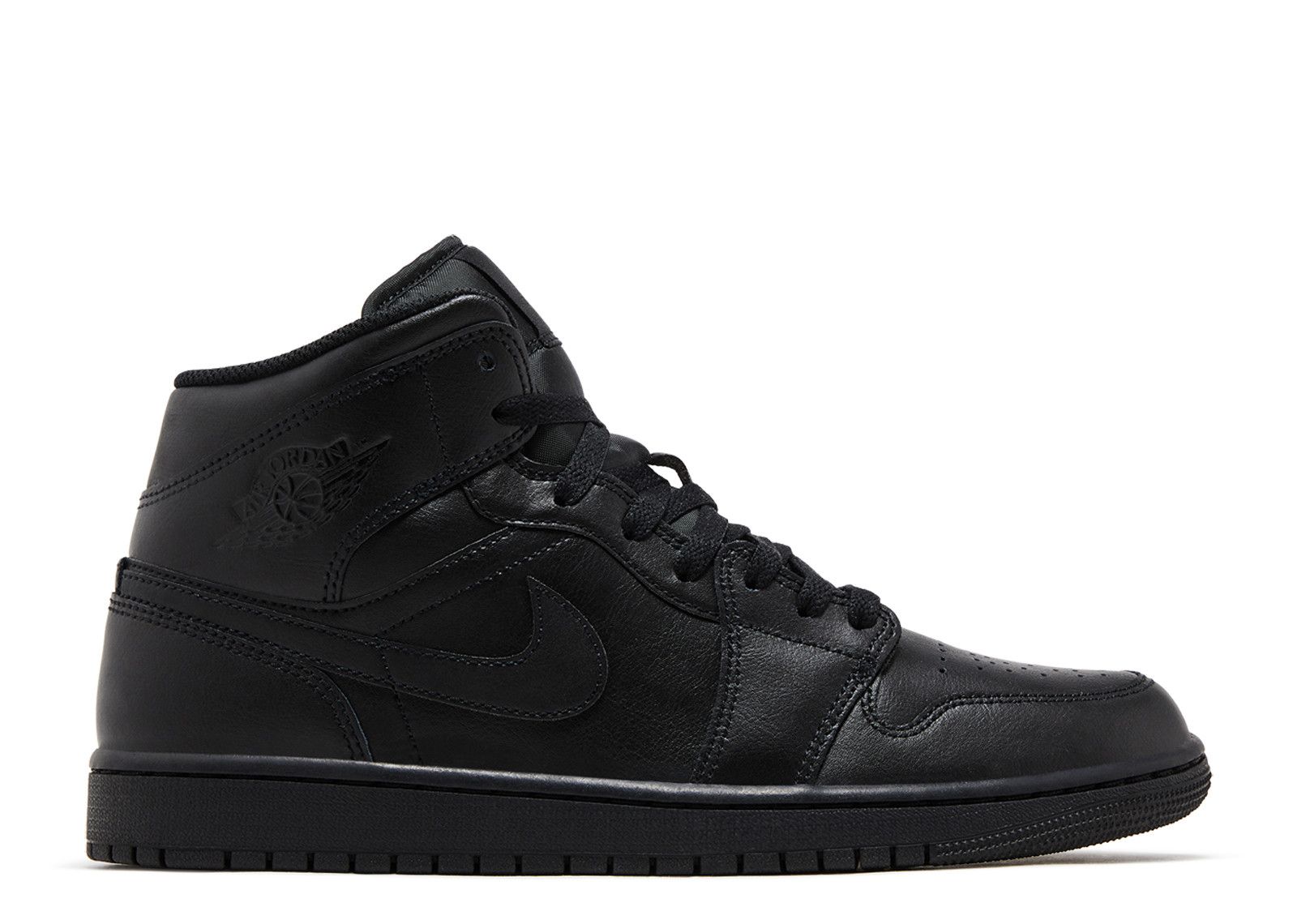Air Jordan 1 Mid 'Triple Black' 2022 - Air Jordan - 554724 093 - black ...