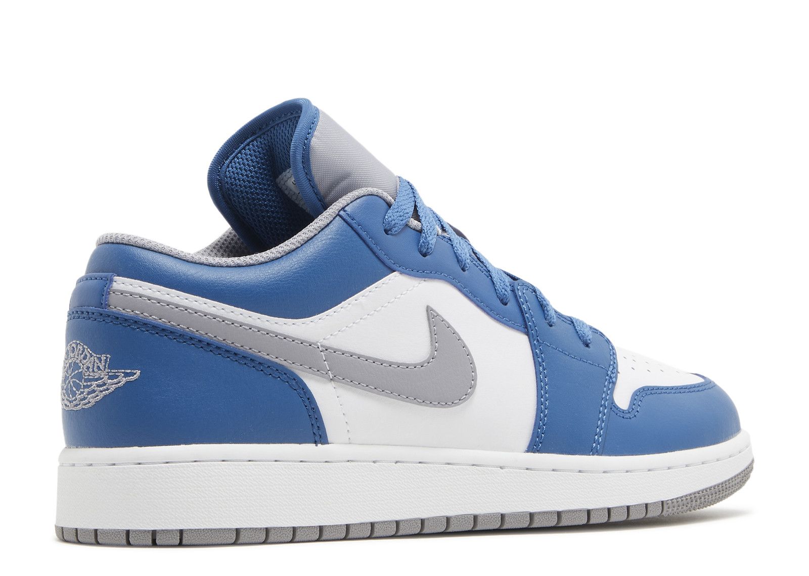 Air Jordan 1 Low GS 'True Blue Cement' - Air Jordan - 553560 412 - true ...