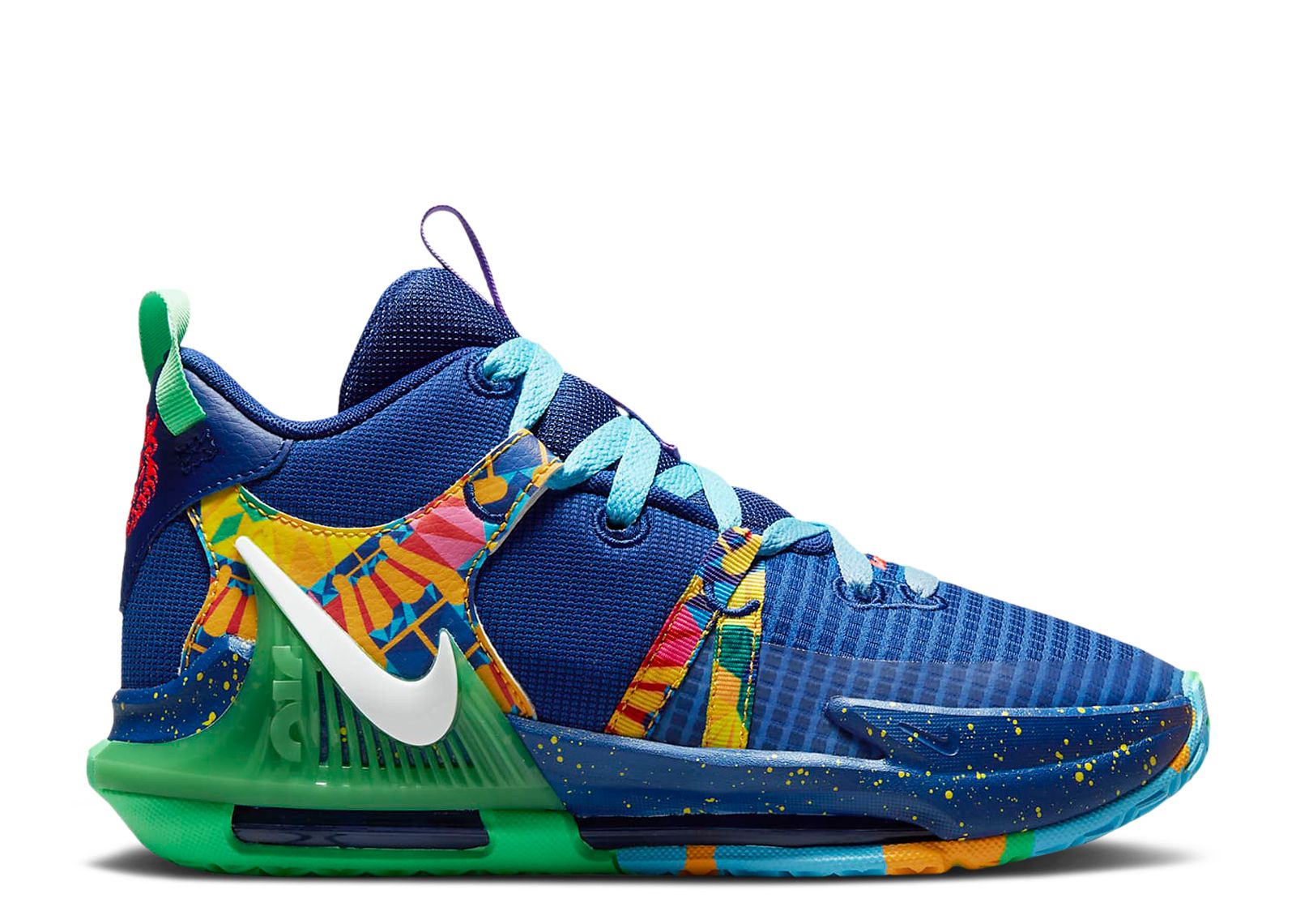 LeBron Witness 7 GS 'Kaleidoscope' - Nike - DQ8650 400 - deep royal ...