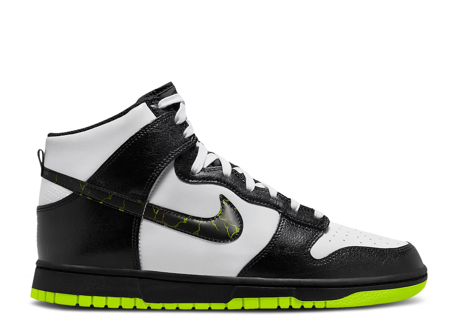 Dunk High 'Electric' - Nike - FD0732 100 - white/black/volt | Flight ...