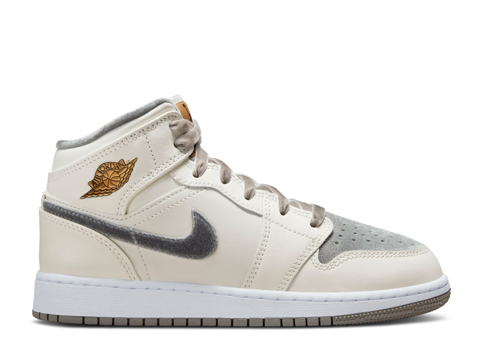 Air Jordan 1 Mid SE GS 'Pewter Velvet Toe' - Air Jordan - FB9899 100 ...