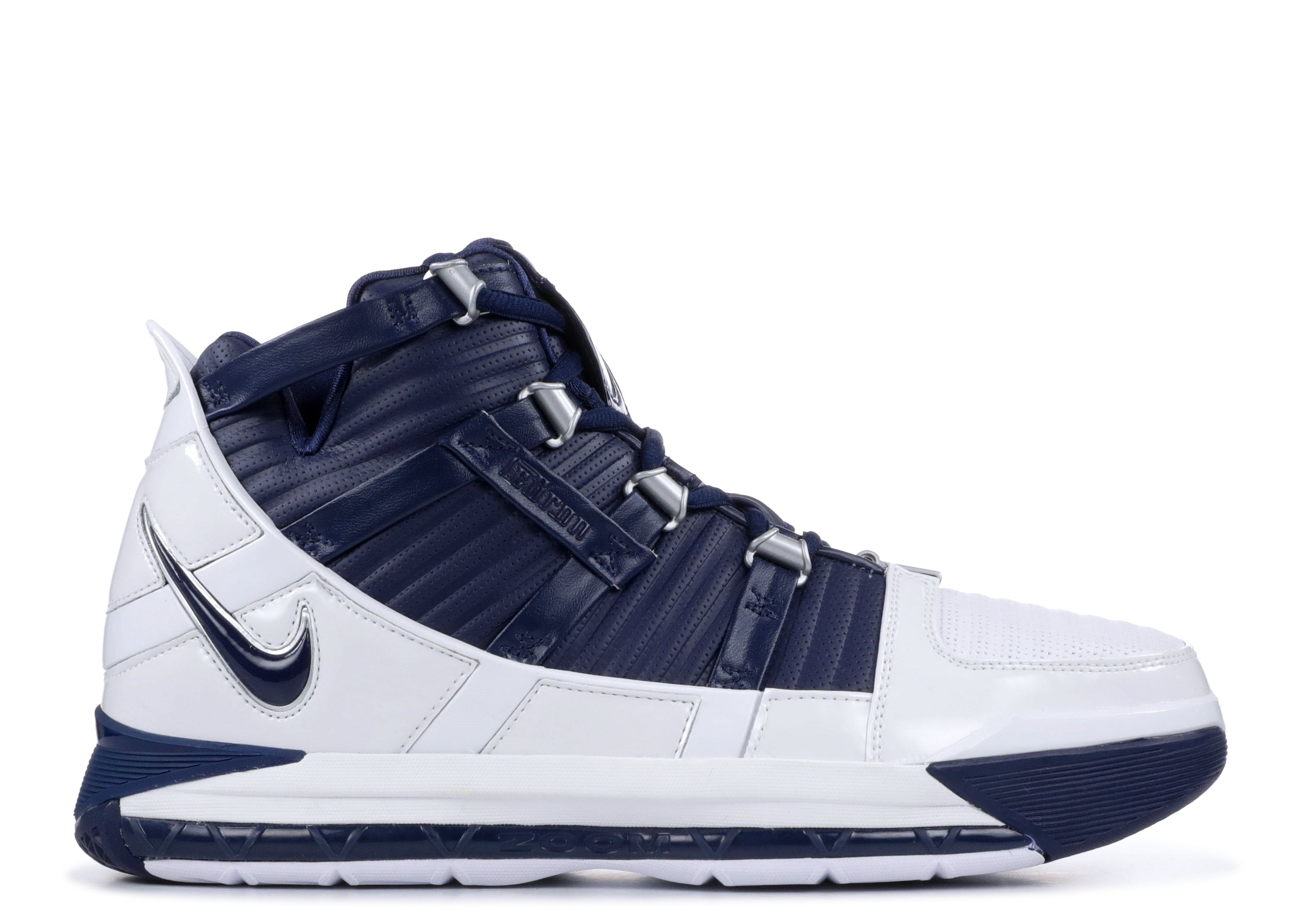 Zoom LeBron 3 Retro 'Midnight Navy' - Nike - AO2434 103 - white ...