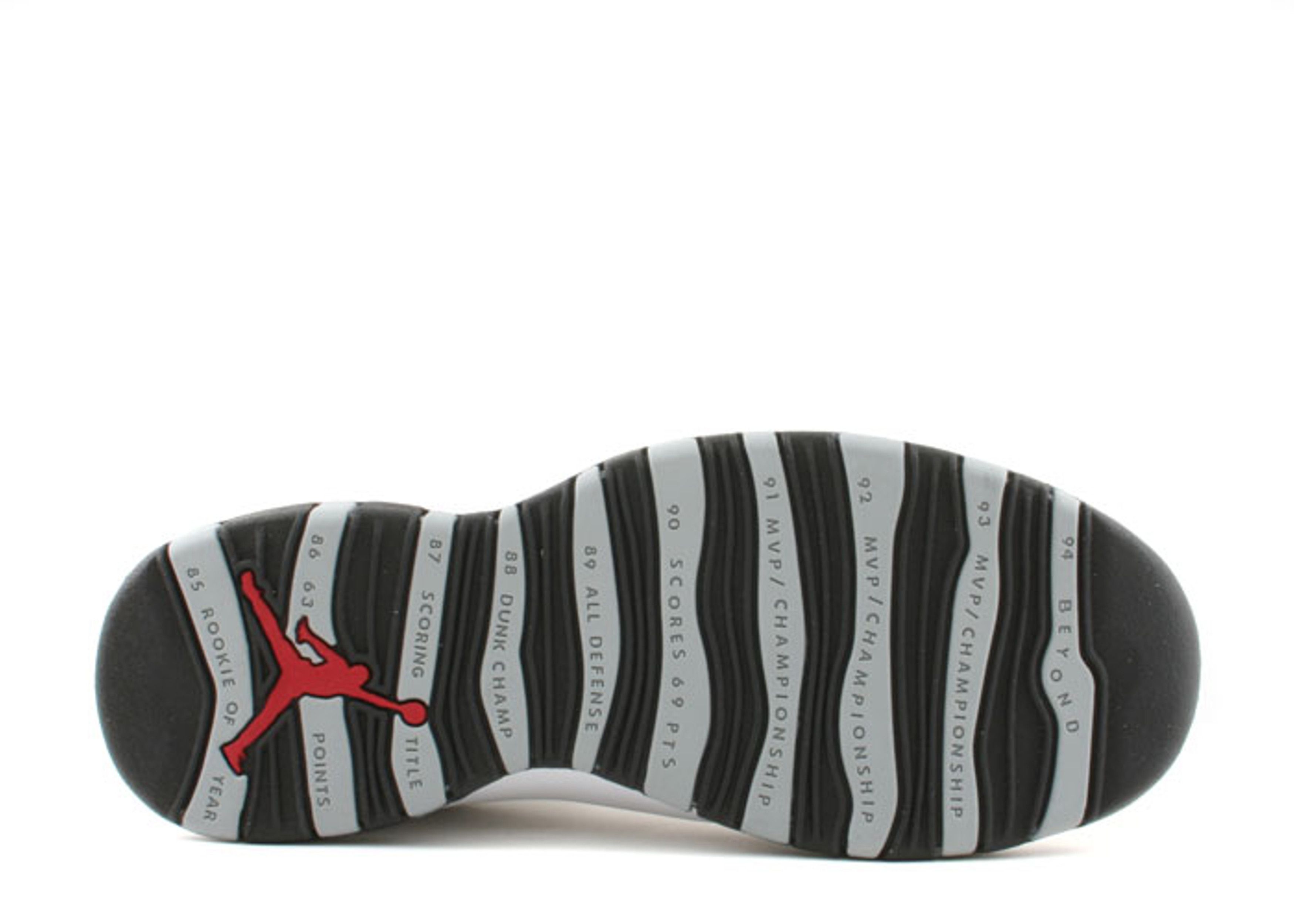 Air Jordan 10 Retro 'Steel' 2005 - Air Jordan - 310805 101 - white ...