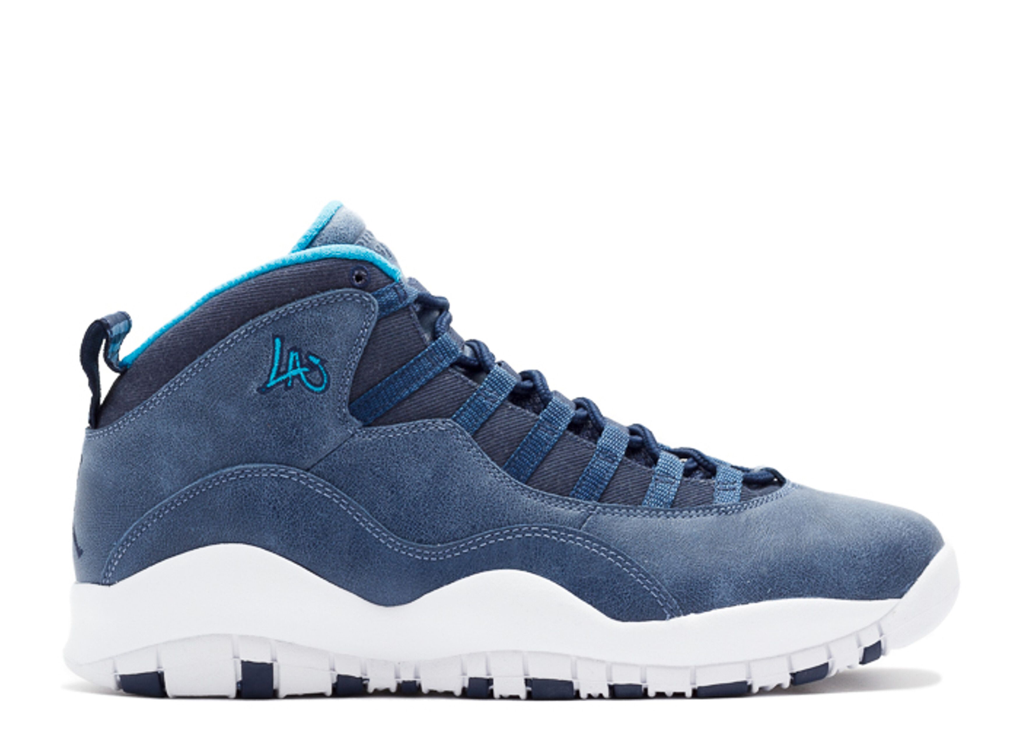 Air Jordan 10 Retro 'Los Angeles' - Air Jordan - 310805 404 - ocean fog ...