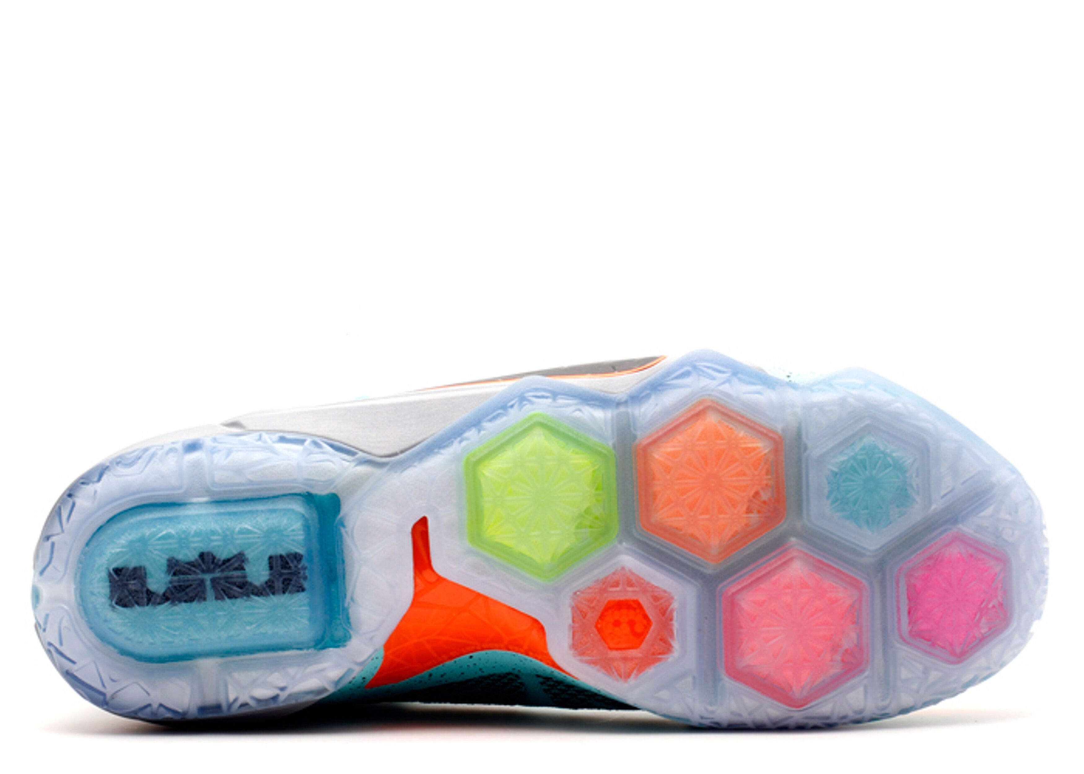 LeBron 12 'NSRL' - Nike - 684593 301 - hyper turquoise/black-metallic cool grey-hyper crimson ...