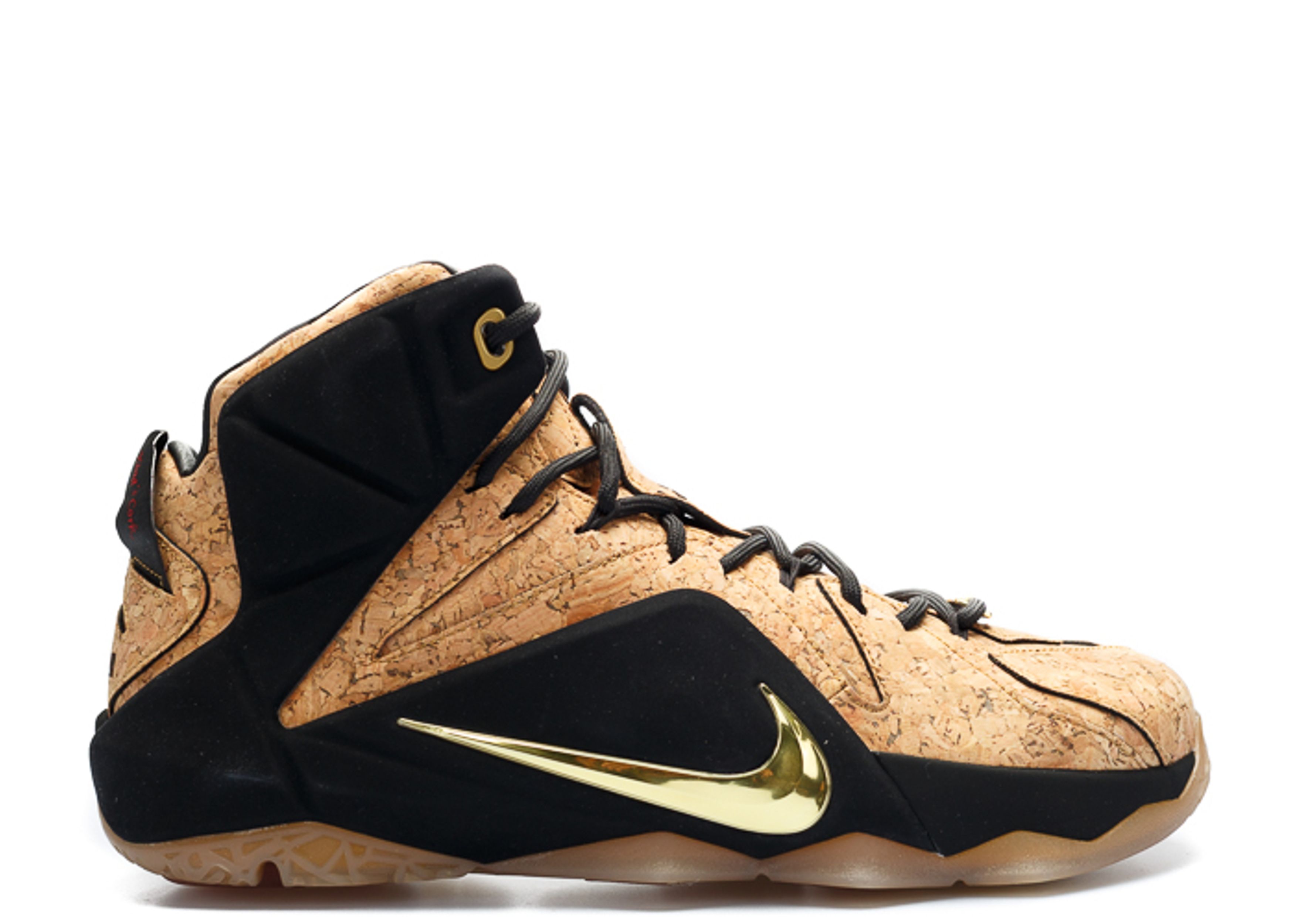 LeBron 12 EXT 'Cork' - Nike - 768829 100 - hazlenut/metallic gold-black ...