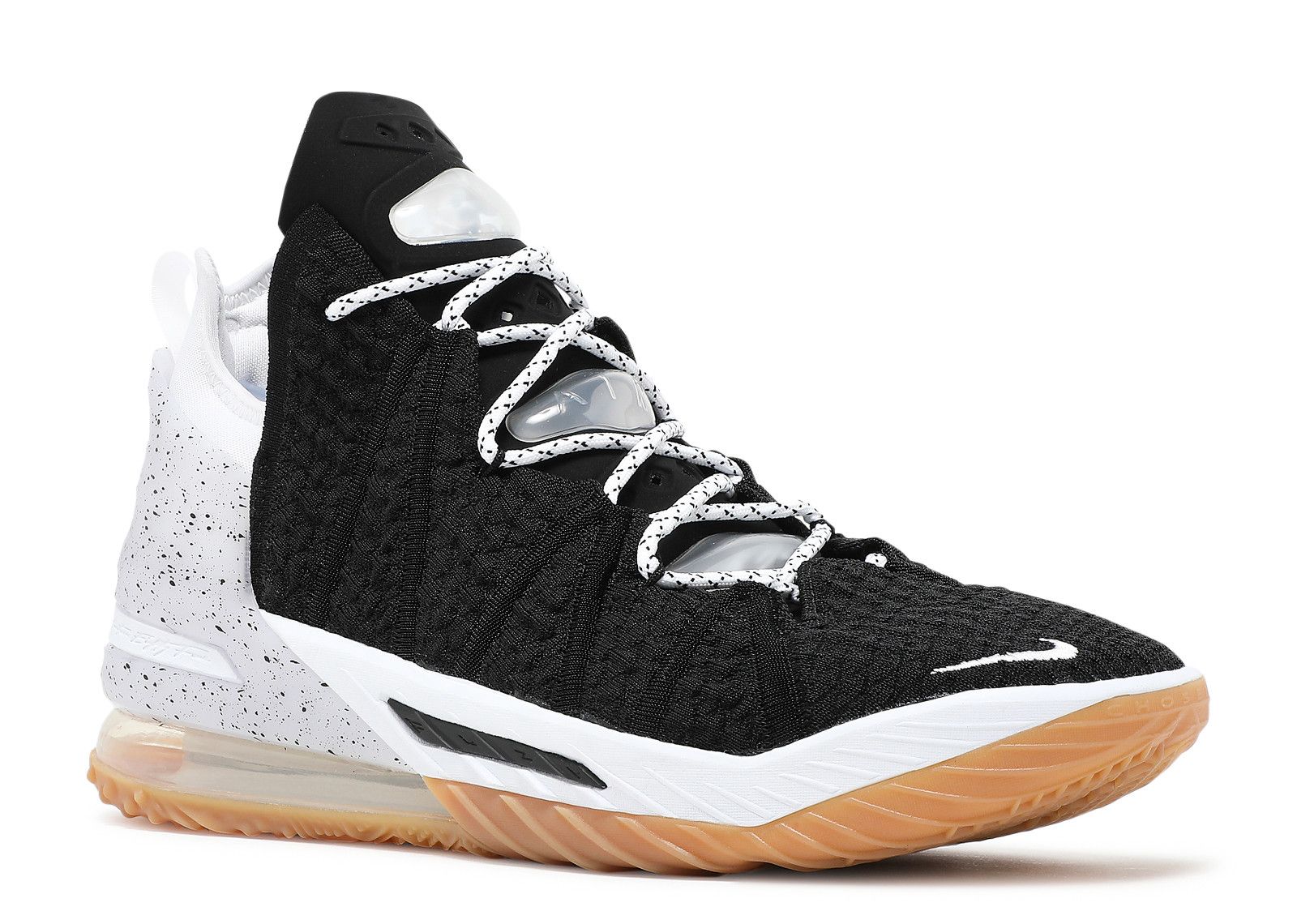 LeBron 18 'Black White Gum' - Nike - CQ9283 007 - black/white/gum ...
