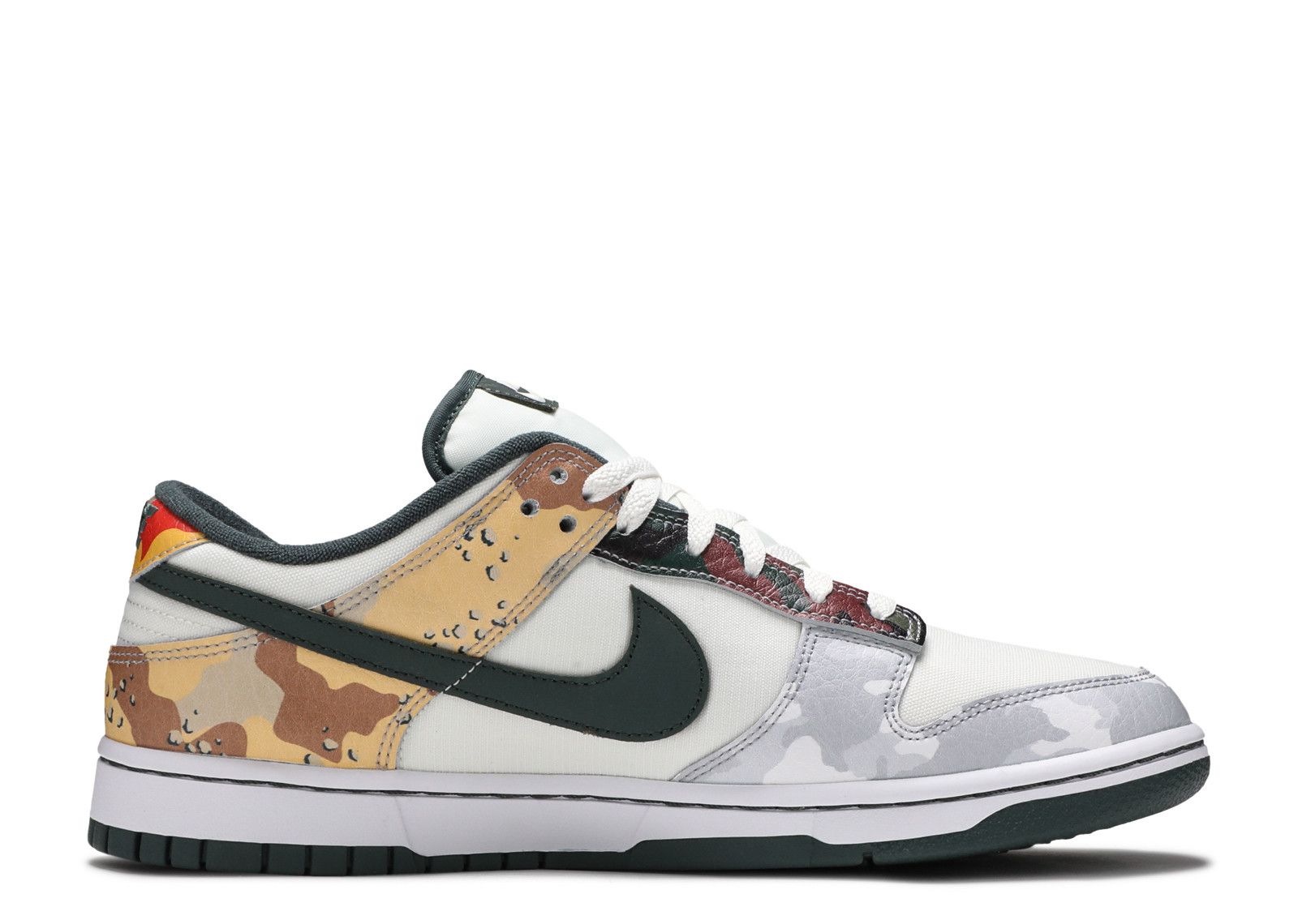 Dunk Low SE 'Sail Multi Camo' - Nike - DH0957 100 - sail/vintage green ...
