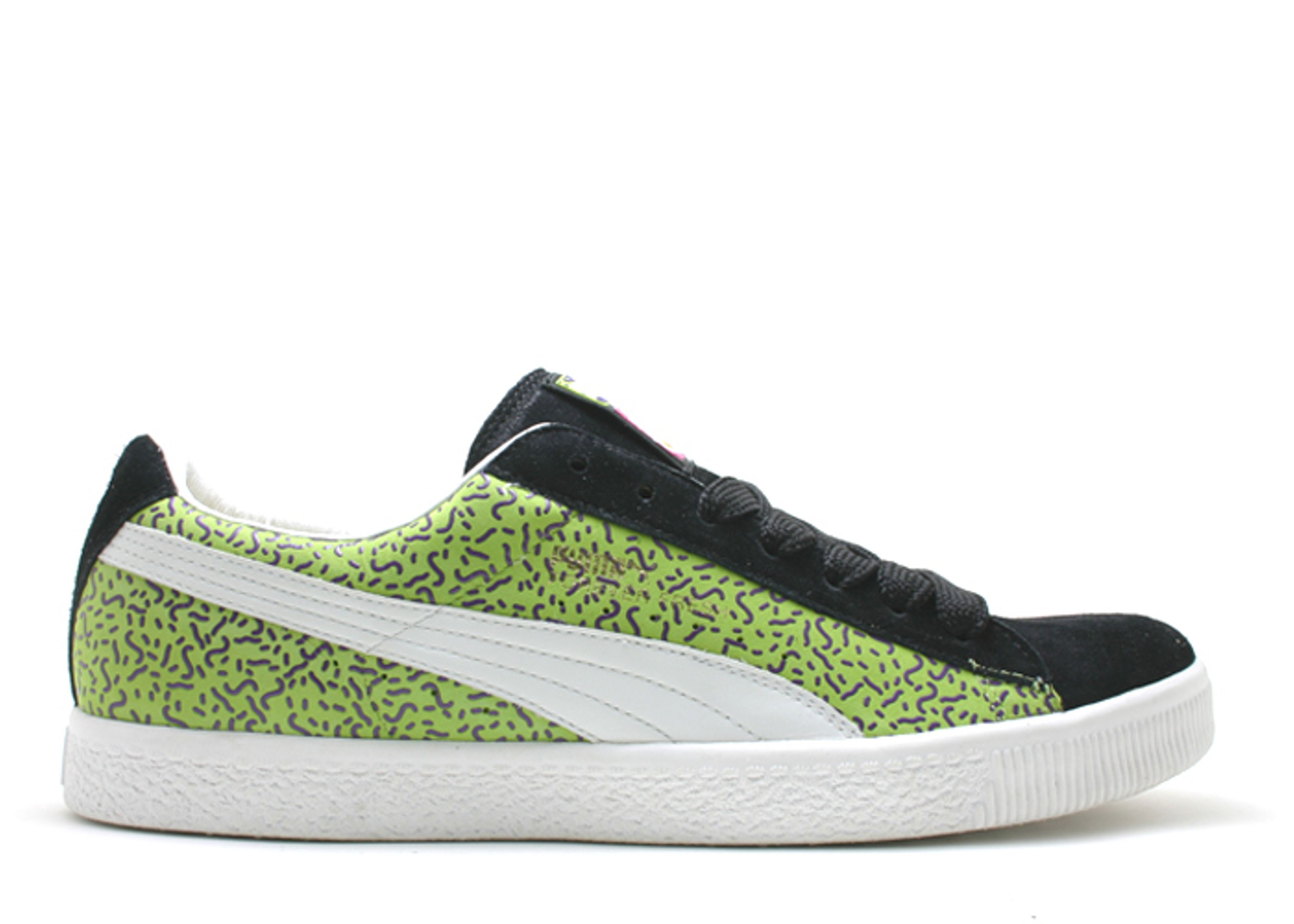 Yo Mtv Raps Clyde Promo - Puma - 34471902 - black-lime green-white ...