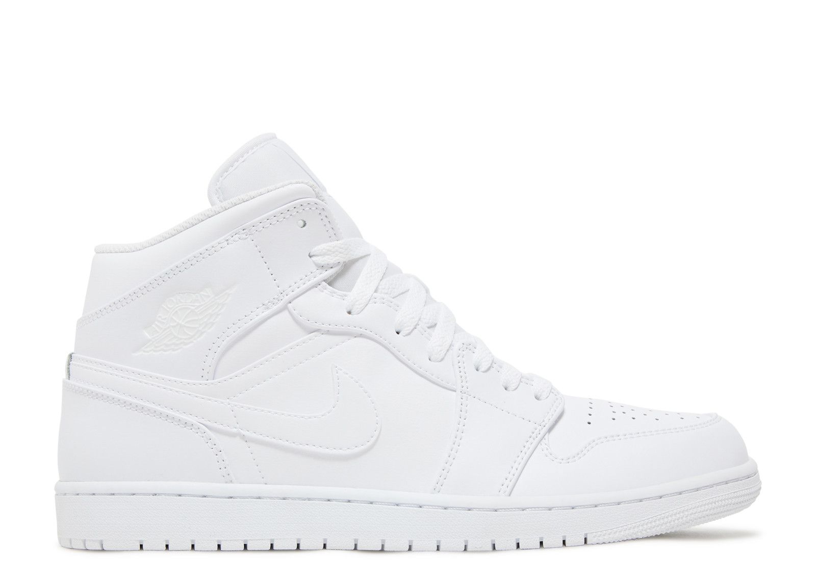 Air Jordan 1 Mid 'Triple White' 2022 - Air Jordan - 554724 136 - white ...