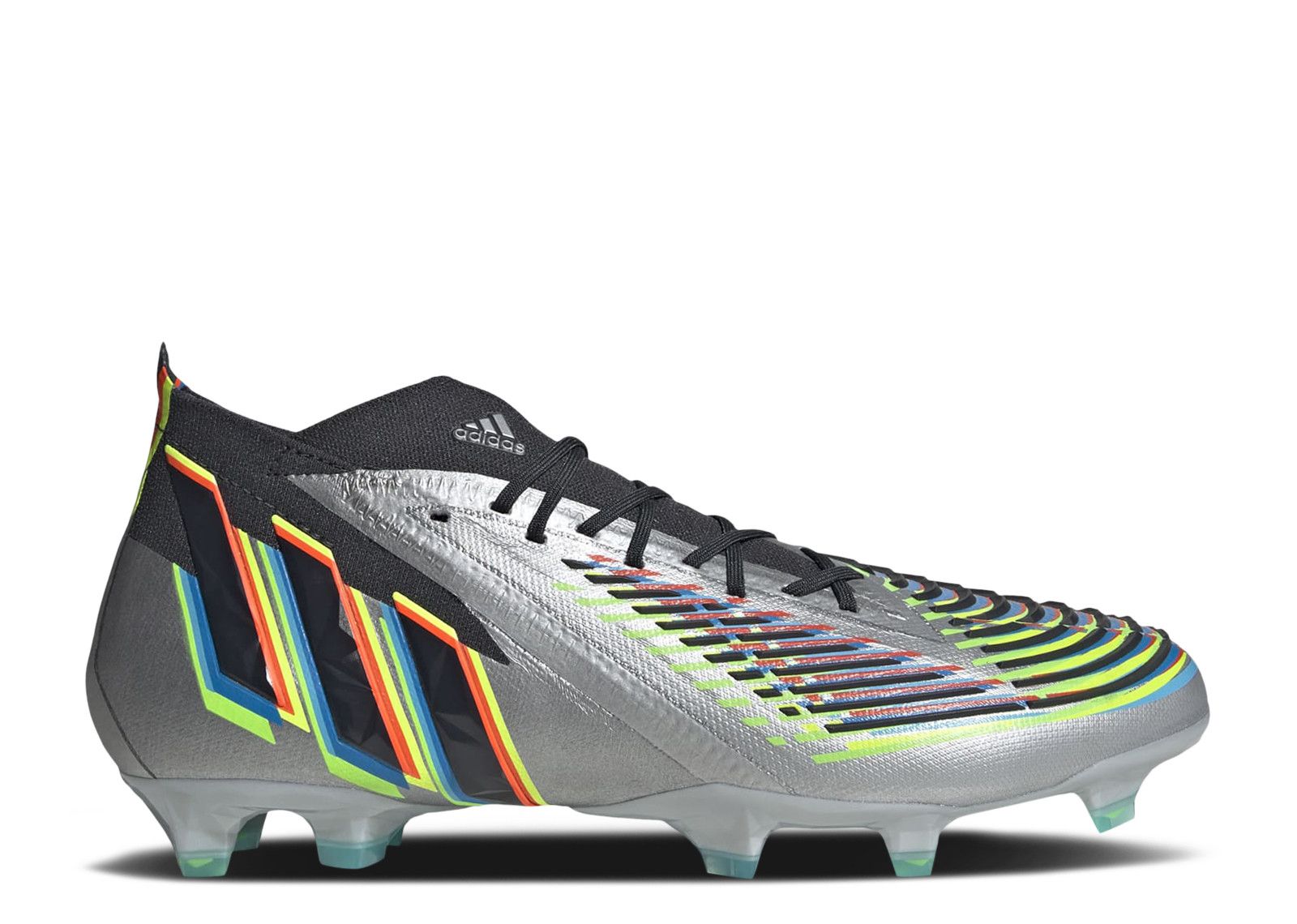 Predator Edge.1 FG 'Silver Metallic Black' - Adidas - HR1573 - silver ...