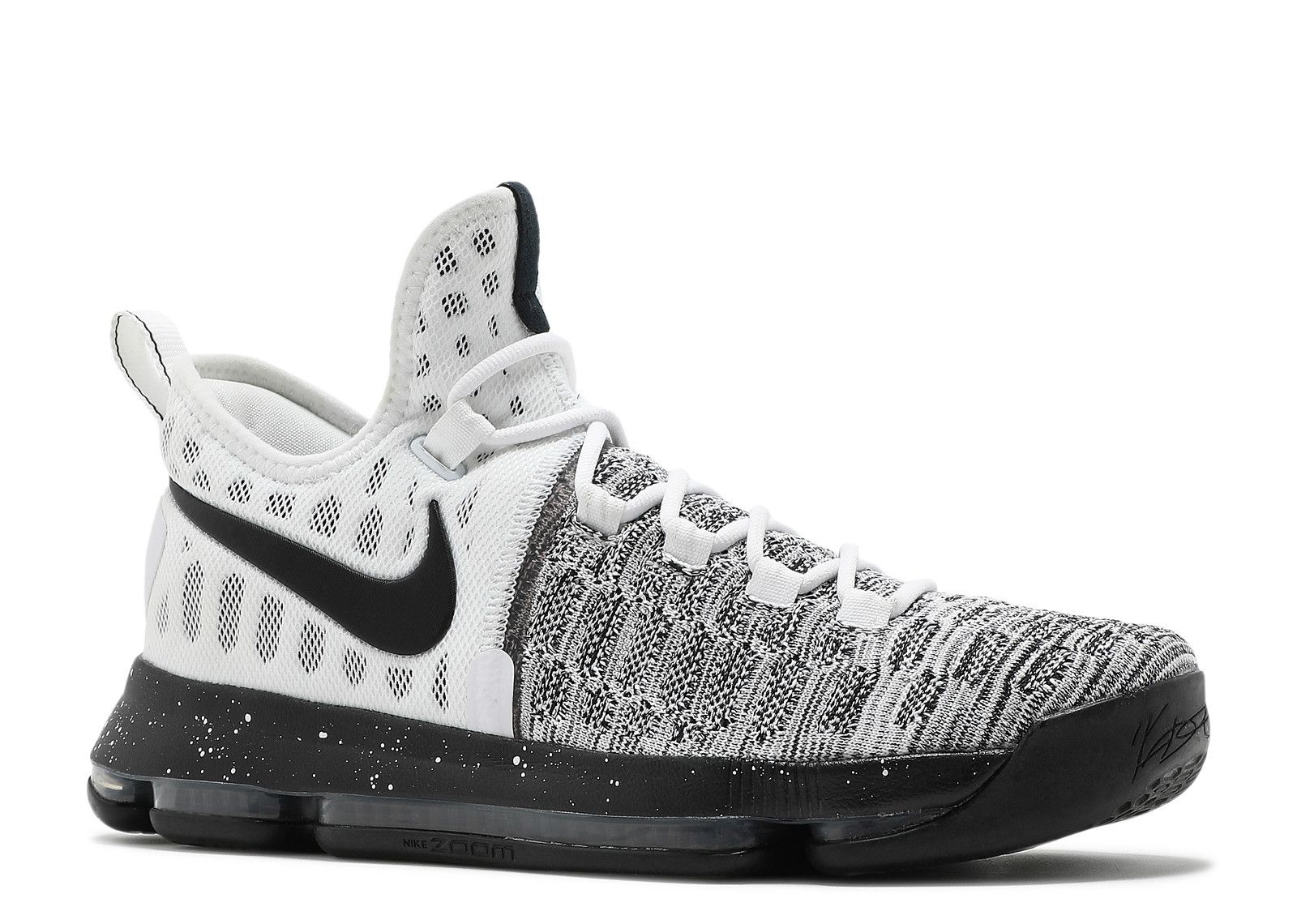 KD 9 'Oreo' - Nike - 843392 100 - white/black-white | Flight Club