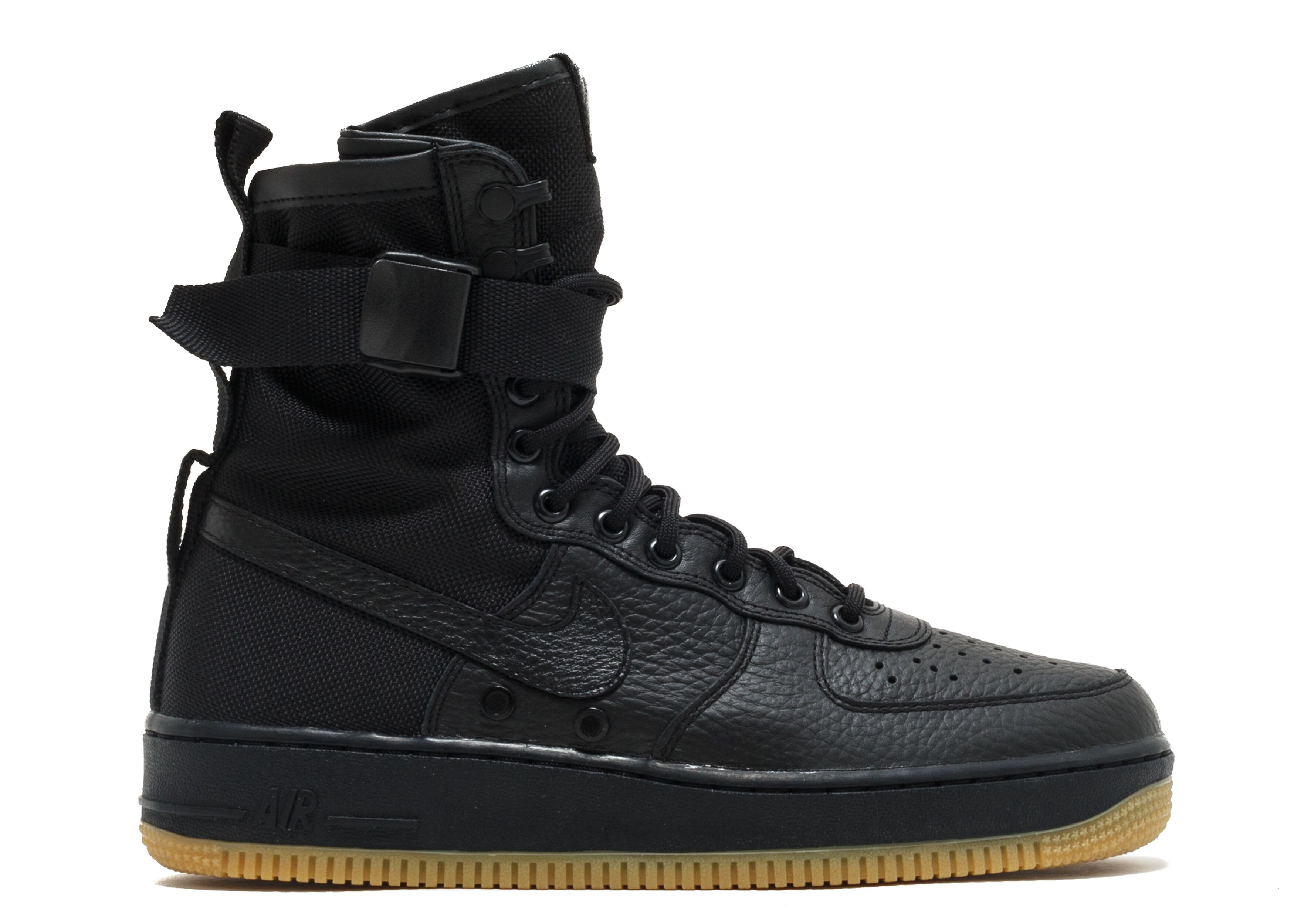 SF Air Force 1 'Black Gum' - Nike - 864024 001 - black/black-gum light ...