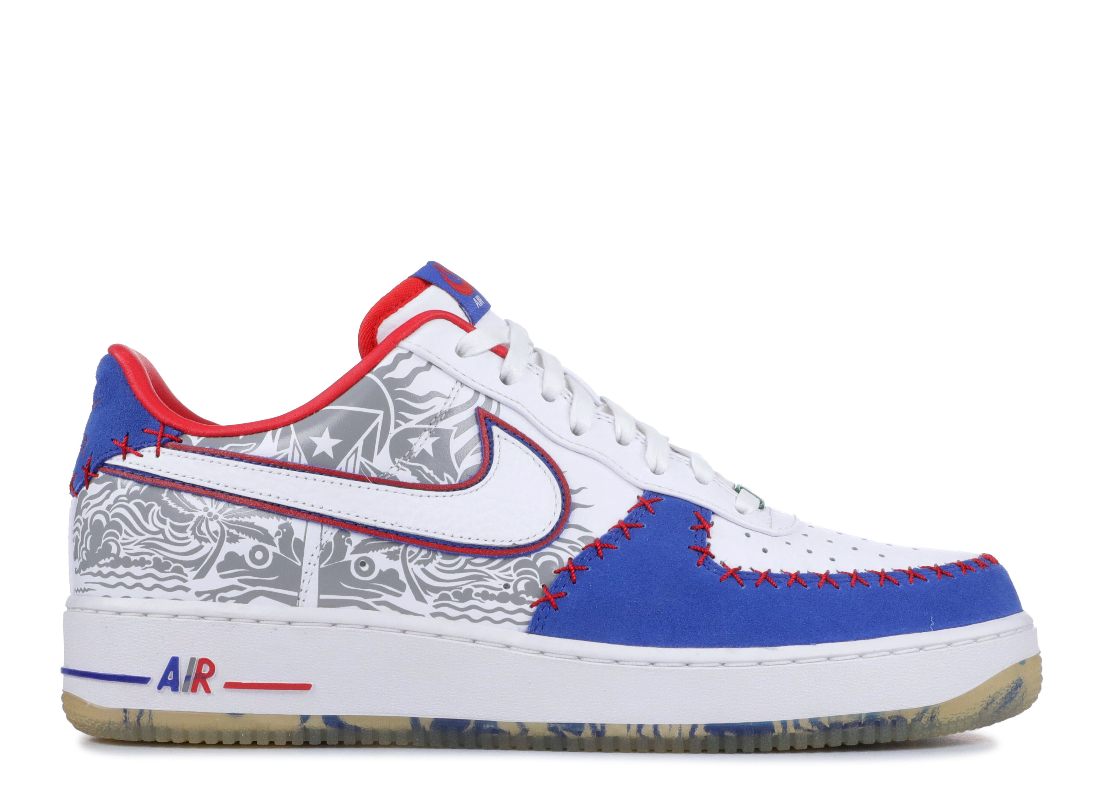 Air Force 1 'Puerto Rico' - Nike - 579941 100 - white/white-gym royal ...