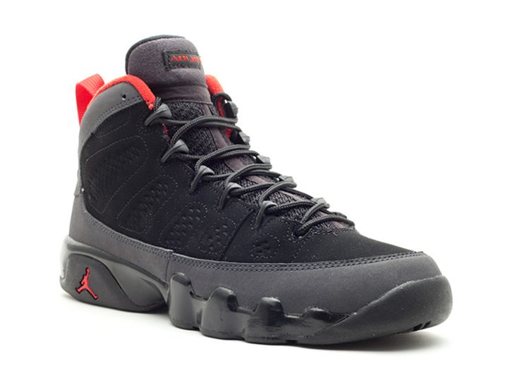 Air Jordan 9 Retro GS - Air Jordan - 302359 005 - black/varsity red-drk ...