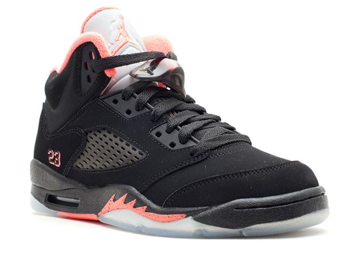 Air Jordan 5 Retro GS - Air Jordan - 440892 001 - black/alarming ...