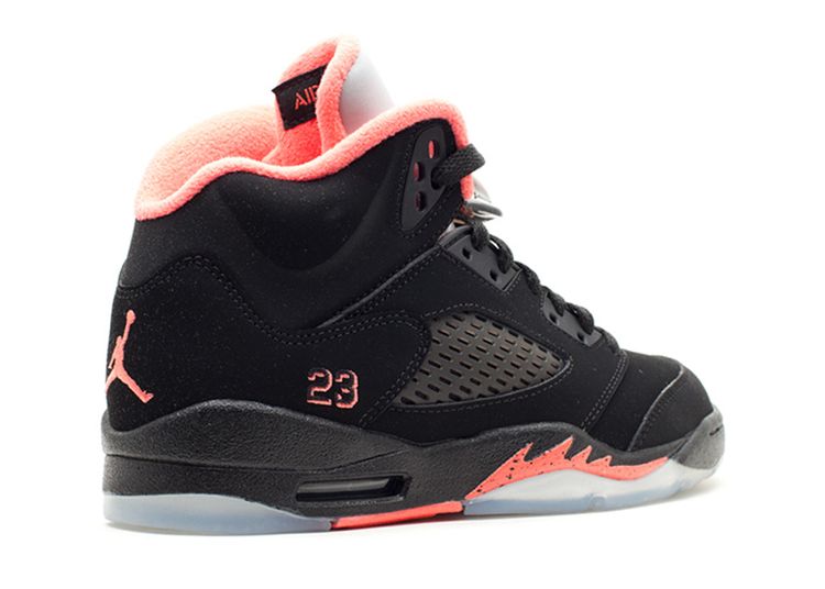 Air Jordan 5 Retro GS - Air Jordan - 440892 001 - black/alarming ...