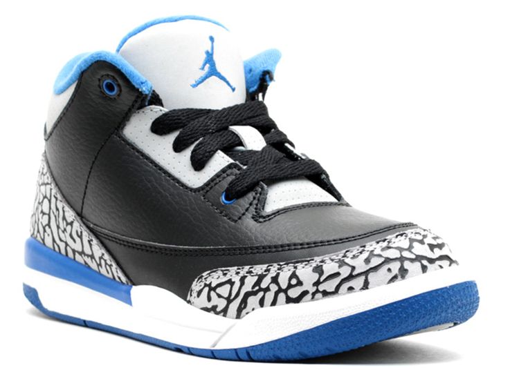 Jordan 3 Retro BP 'Sport Blue' - Air Jordan - 429487 007 - black/sport ...