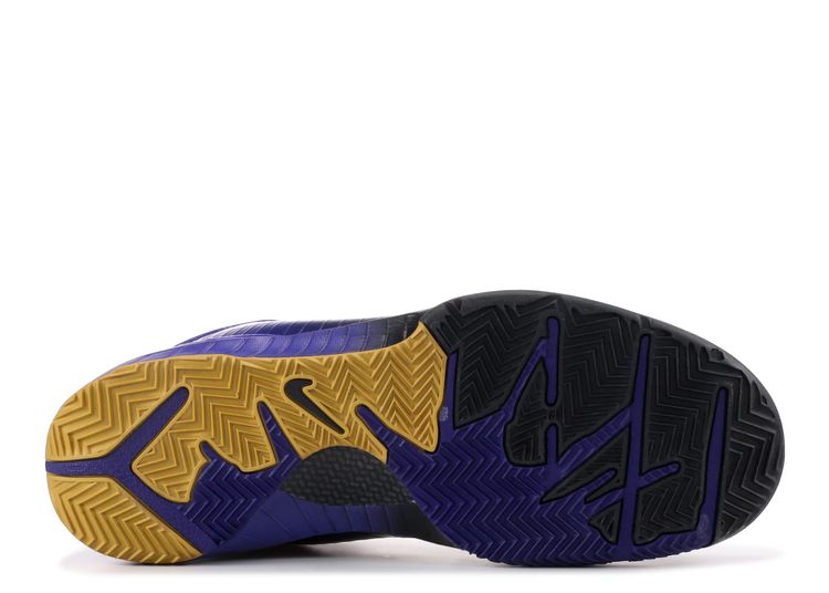 Zoom Kobe 4 'Lakers Away' - Nike - 344335 073 - black/metallic gold ...