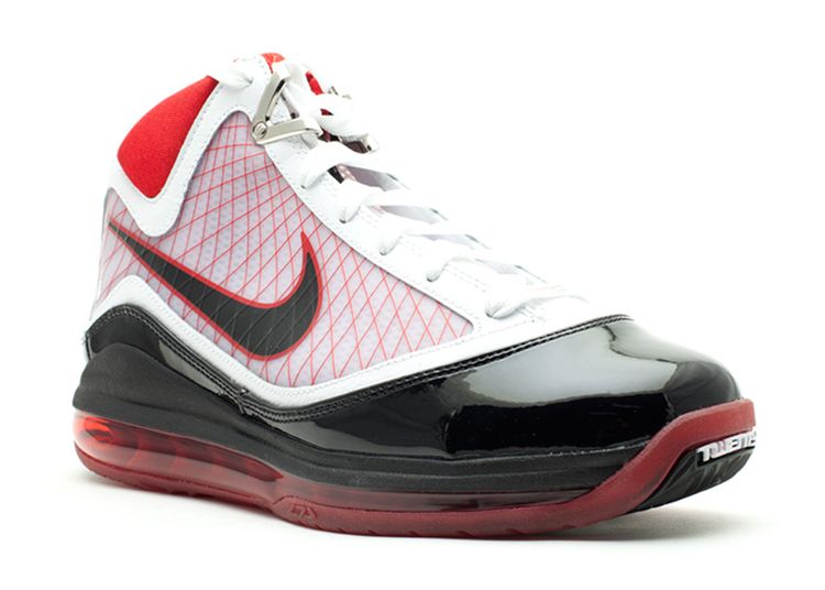 Zoom LeBron 7 GS - Nike - 375793 101 - white/black-varsity red | Flight ...