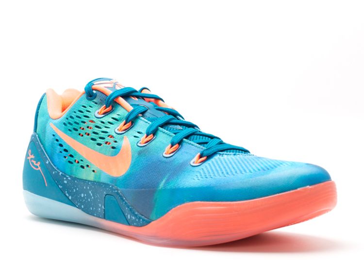 Kobe 9 'EYBL Peach Jam' - Nike - 695353 384 - green abyss/bright mango ...
