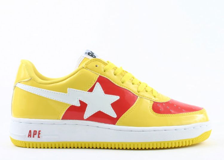 Bapesta FS 001 Low 'Yellow Red' - BAPE - 487 - yellow/red | Flight Club