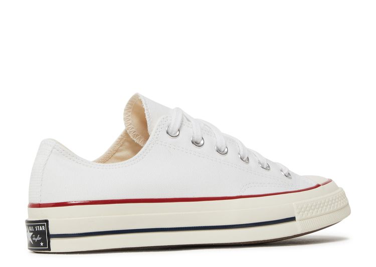 Chuck 70 Low 'White' - Converse - 162065C - white/garnet/egret/optical ...