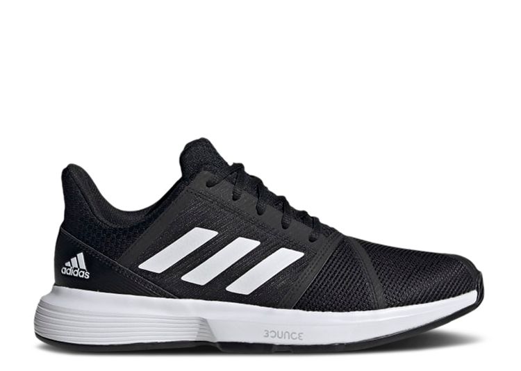 CourtJam Bounce 'Core Black White' - Adidas - FU8103 - core black/cloud ...