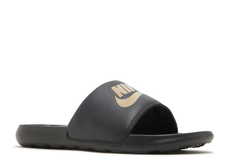 Victori One Slide 'Black Metallic Gold' - Nike - CN9675 006 - black ...