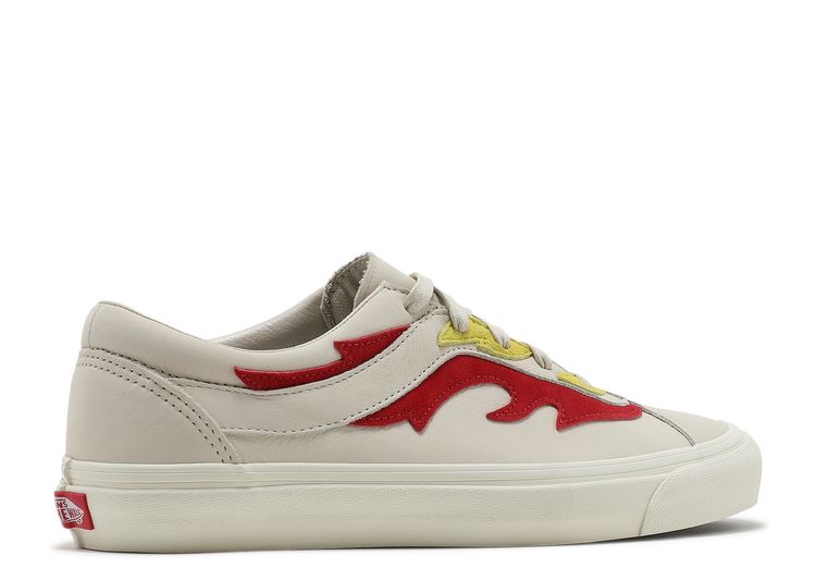 Bold Ni 'Flamethrower White' - Vans - VN0A4UVR1BW - antique white/red ...