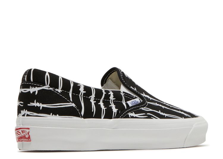 OG Classic Slip On LX 'Barbed Wire Black' - Vans - VN0A45JK9S9 - black ...