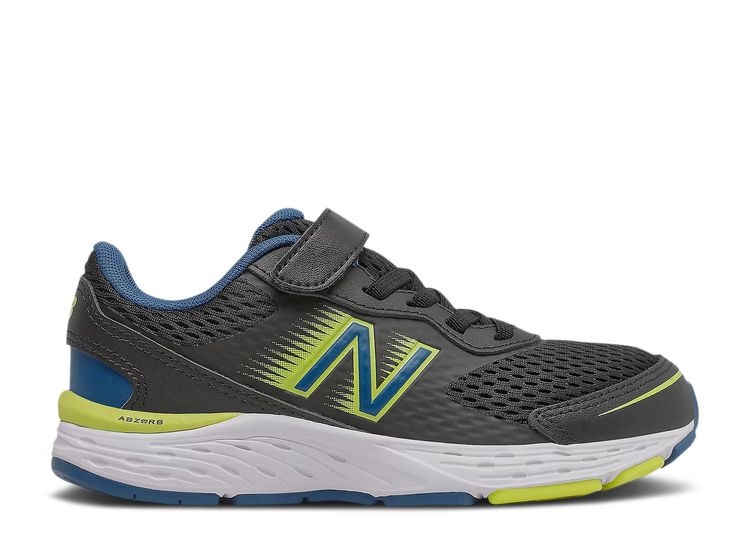 680v6 Bungee Big Kid 'Black Oxygen Blue Yellow' - New Balance ...