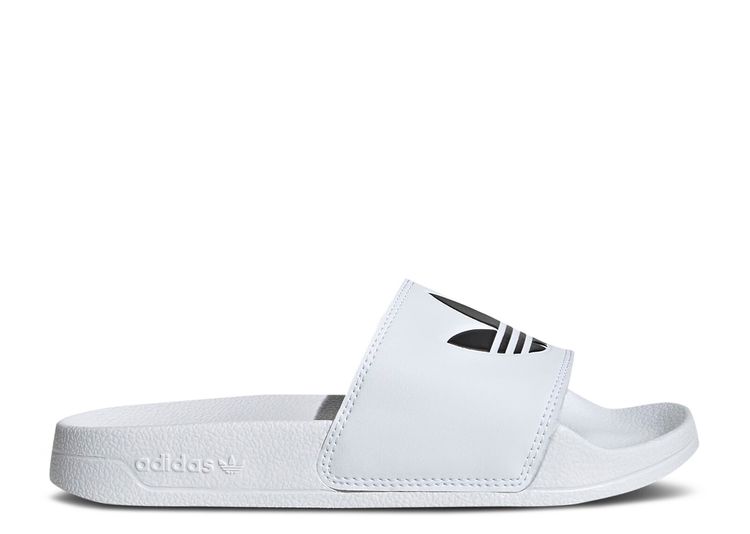 Adilette Lite Slide J 'White Black' - Adidas - EG8272 - cloud white ...
