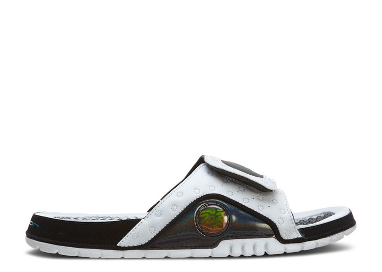 Jordan Hydro 13 Retro Slide 'White Iridescent' - Air Jordan - 684915 ...